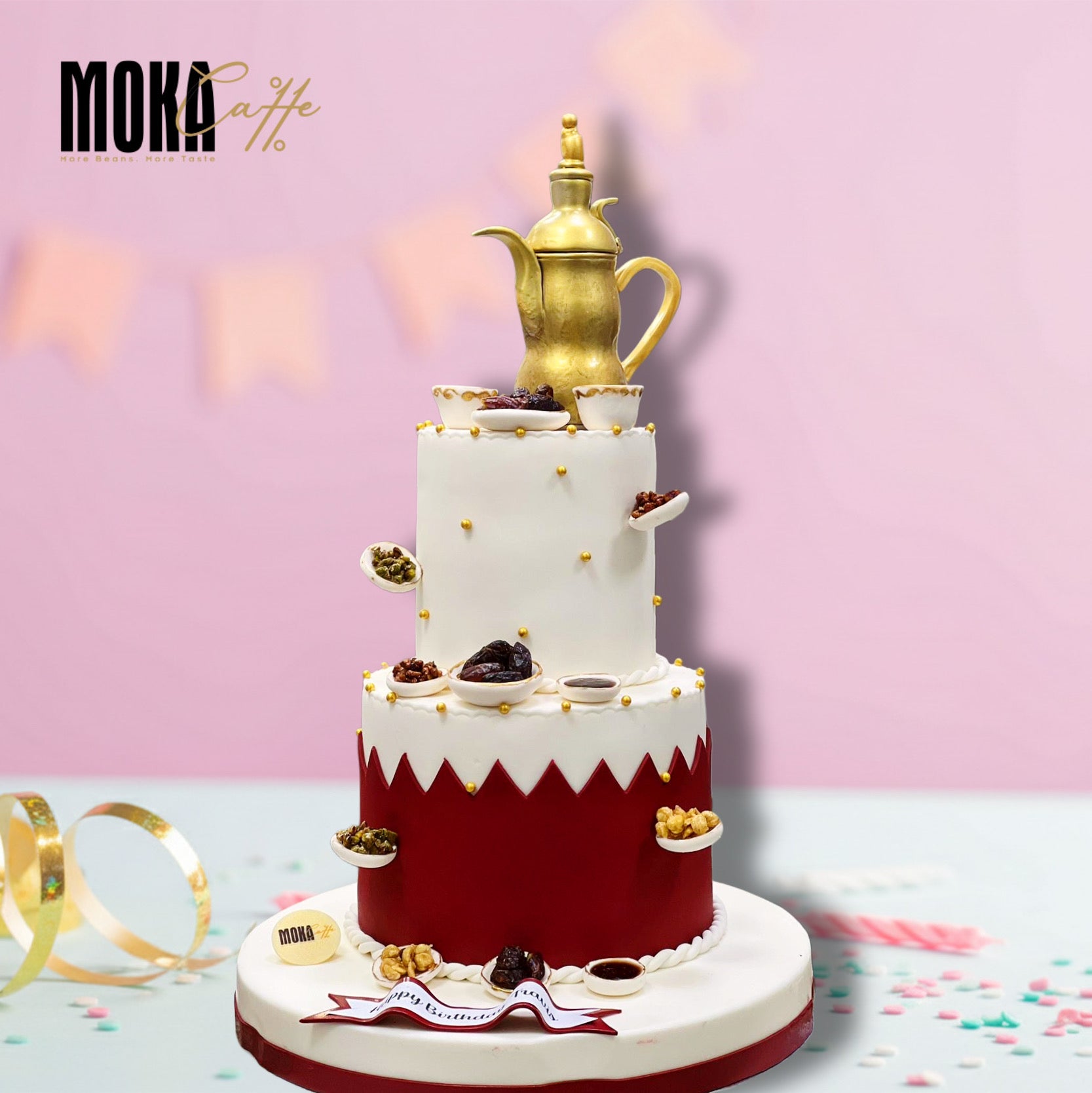 Qatar Theme Cake – Moka Caffe