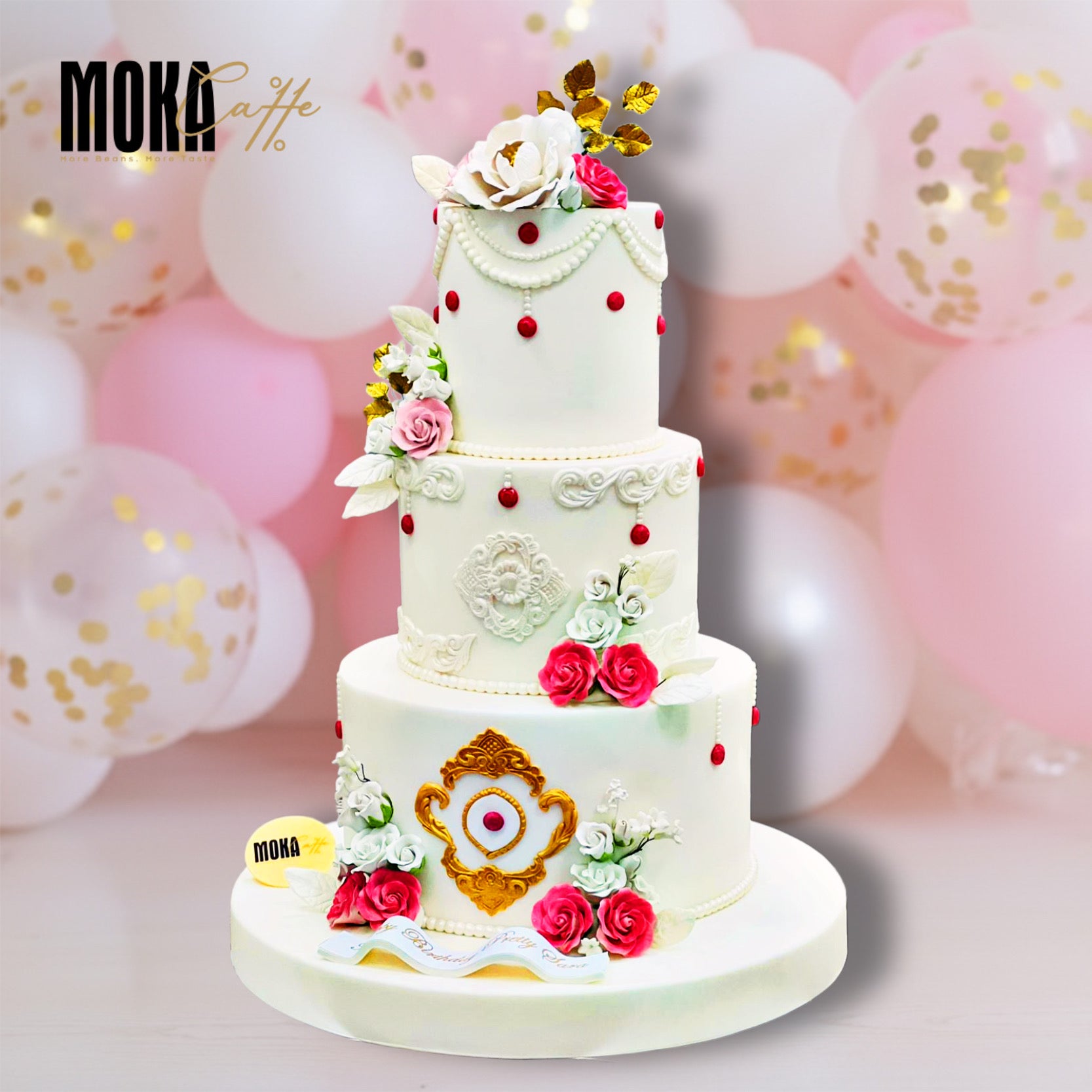 Wedding Tier Cake Design 6 – Moka Caffe